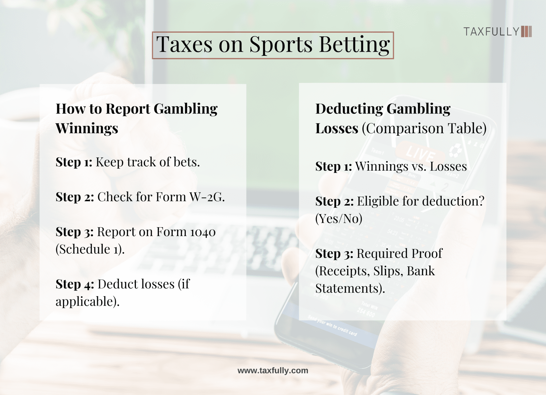Taxes on Sports Betting: What’s Taxable and How They Work - Taxfully